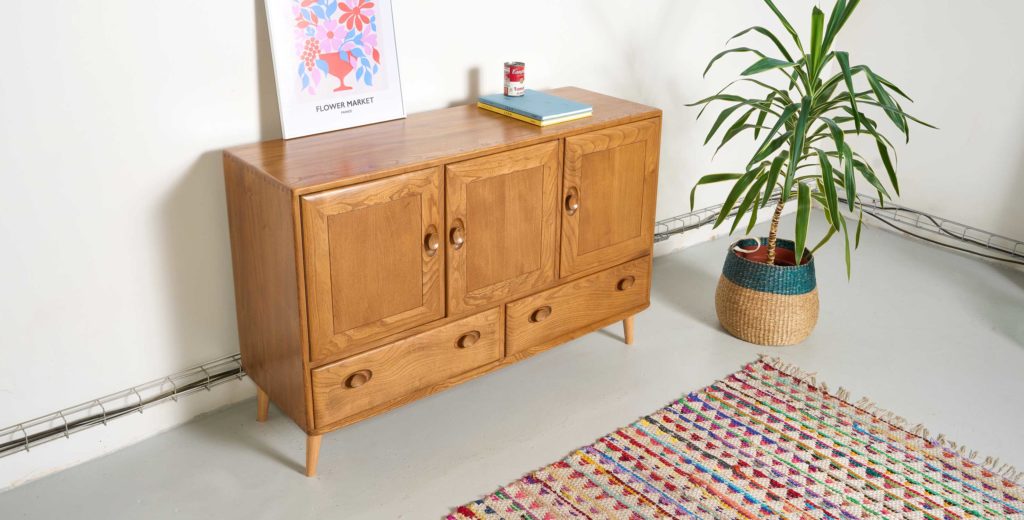 Buffet Ercol vintage, style scandinave, 129cm - VENDU - room 30