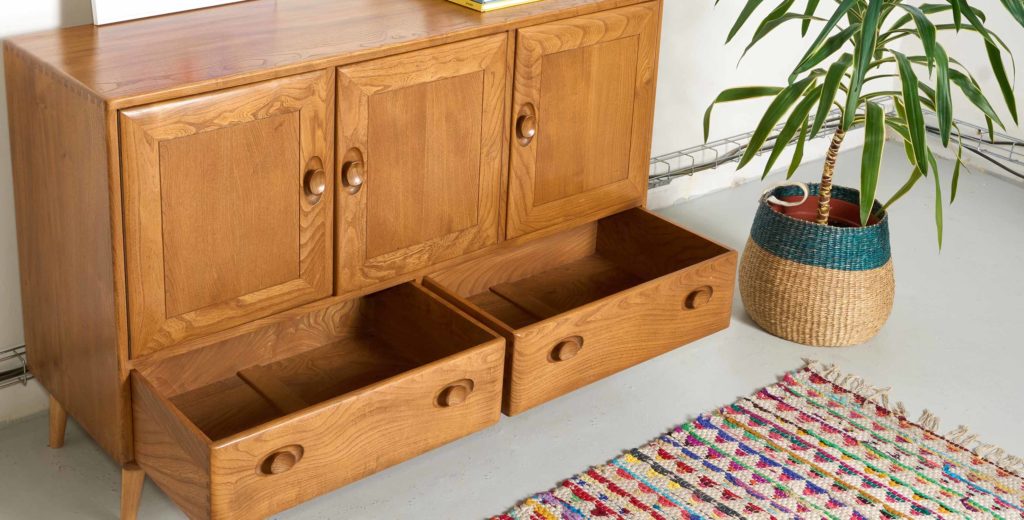 Buffet Ercol vintage, style scandinave, 129cm - VENDU - room 30