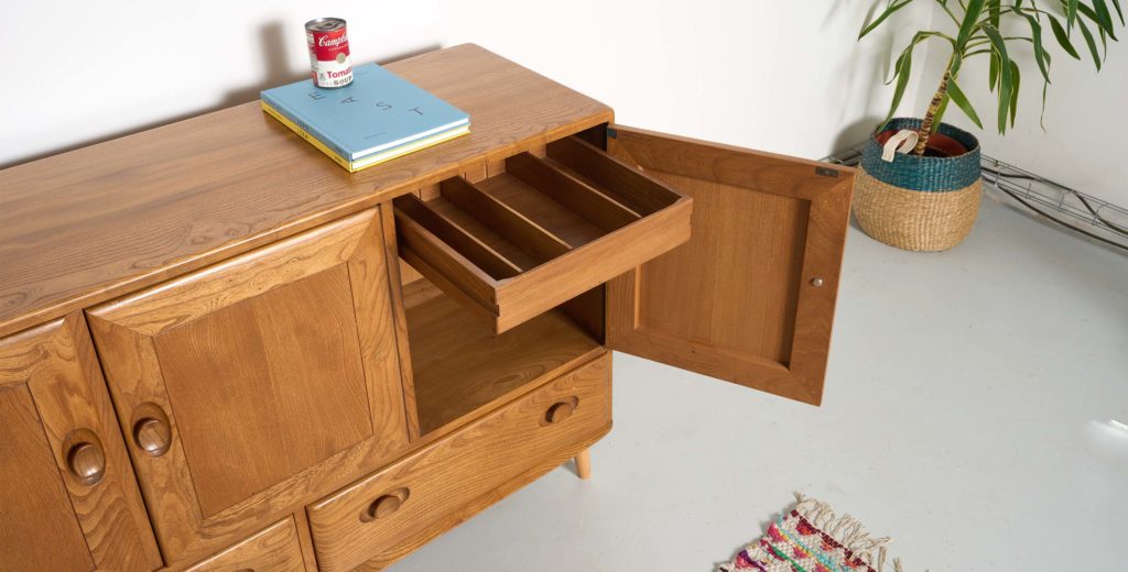 Buffet Ercol vintage, style scandinave, 129cm - VENDU - room 30