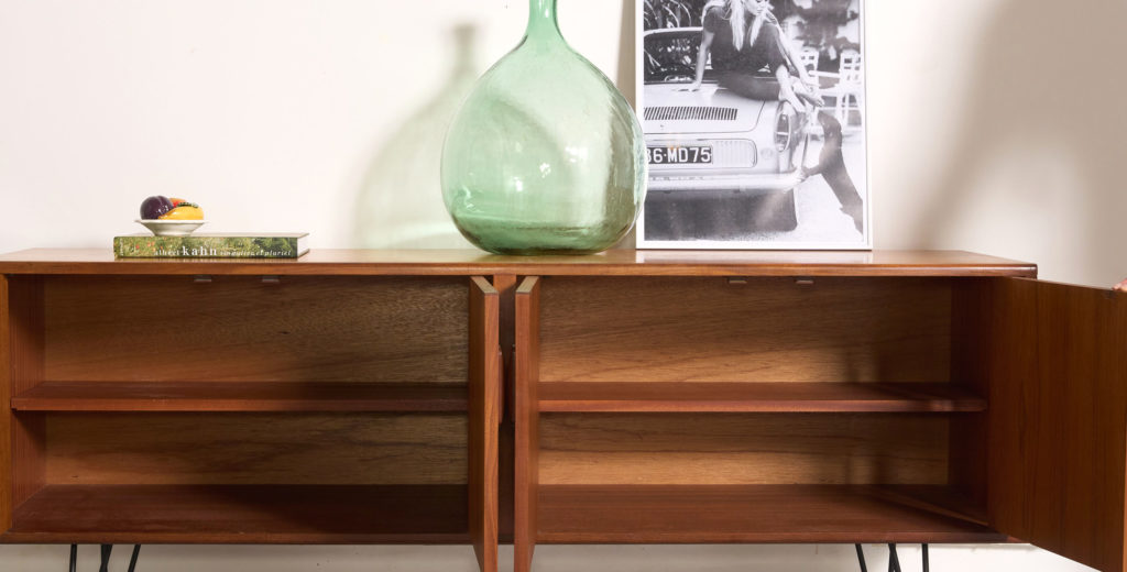 Enfilade G Plan vintage, pieds metal, 162cm - VENDUE - room 30